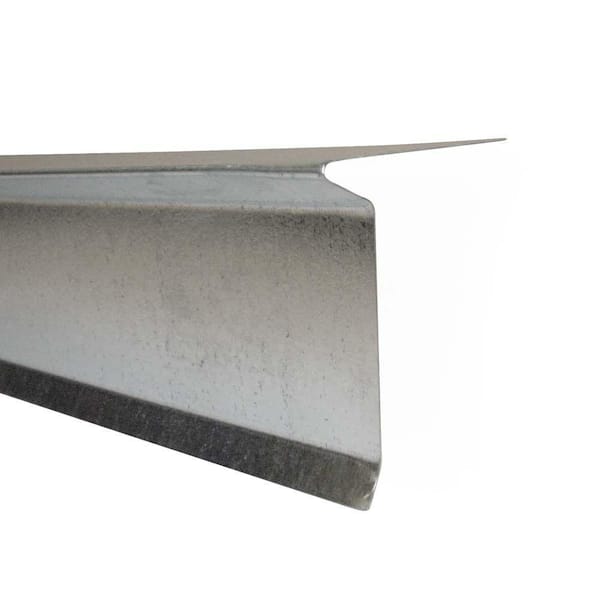Gibraltar Building Products 2 in. x 1-1/4 in. x 10 ft. Galvanized Steel Eave Drip Flashing 01845 ...