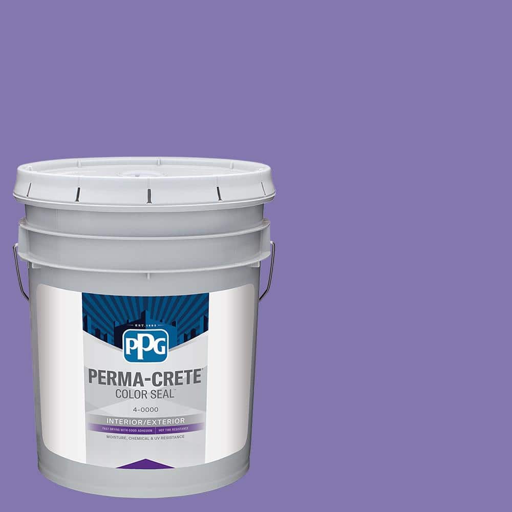 Perma-Crete Color Seal 5 gal. PPG1247-6 Purple Rhapsody Satin Interior ...