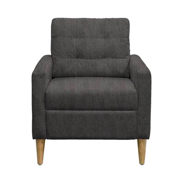 510 Design Dani Grey Arm Chair with Tufted back 5DS100-0038 - The Home ...