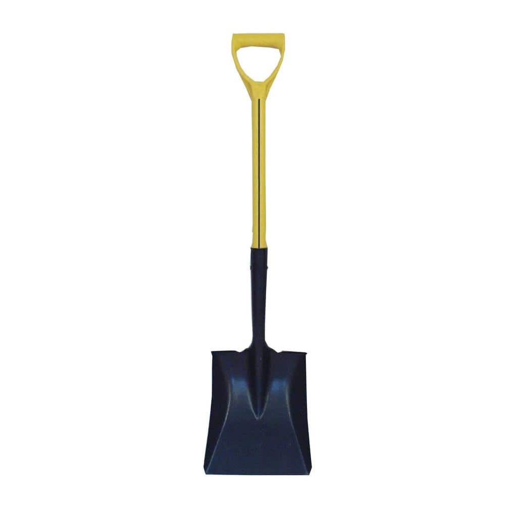 Nupla 27 in. D-Grip Fiberglass Handle Square Point Shovel 72072