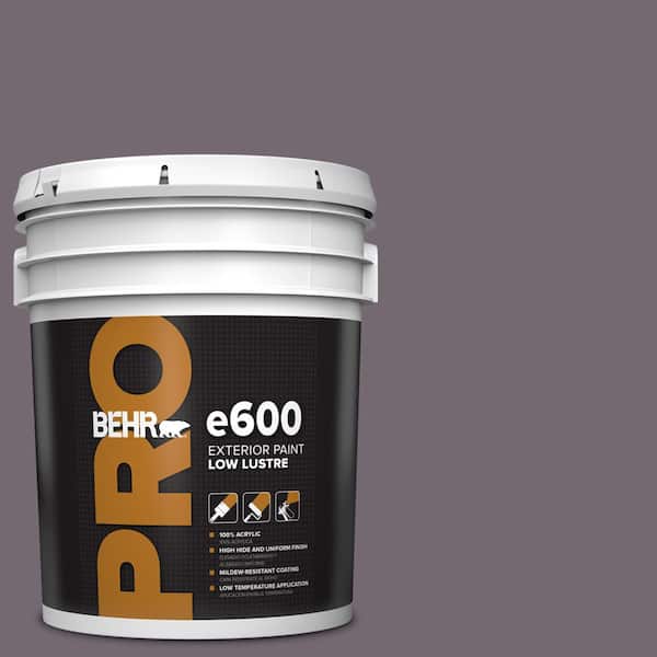 BEHR PRO 5 gal. #MQ1-33 Sultry Smoke Low Luster Exterior Paint PR62305 ...