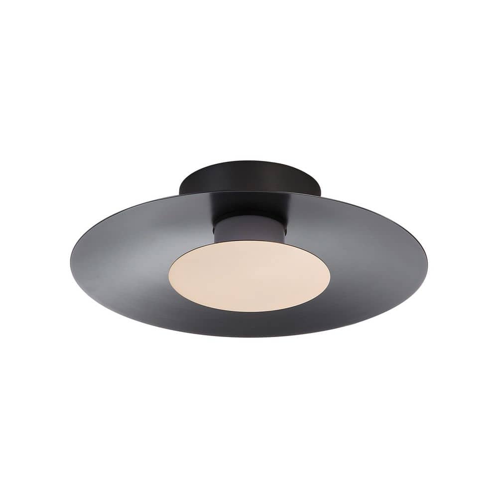 Golden Lighting Luma 11.75 in. 12-Watt Soft Modern Graphite Integrated ...