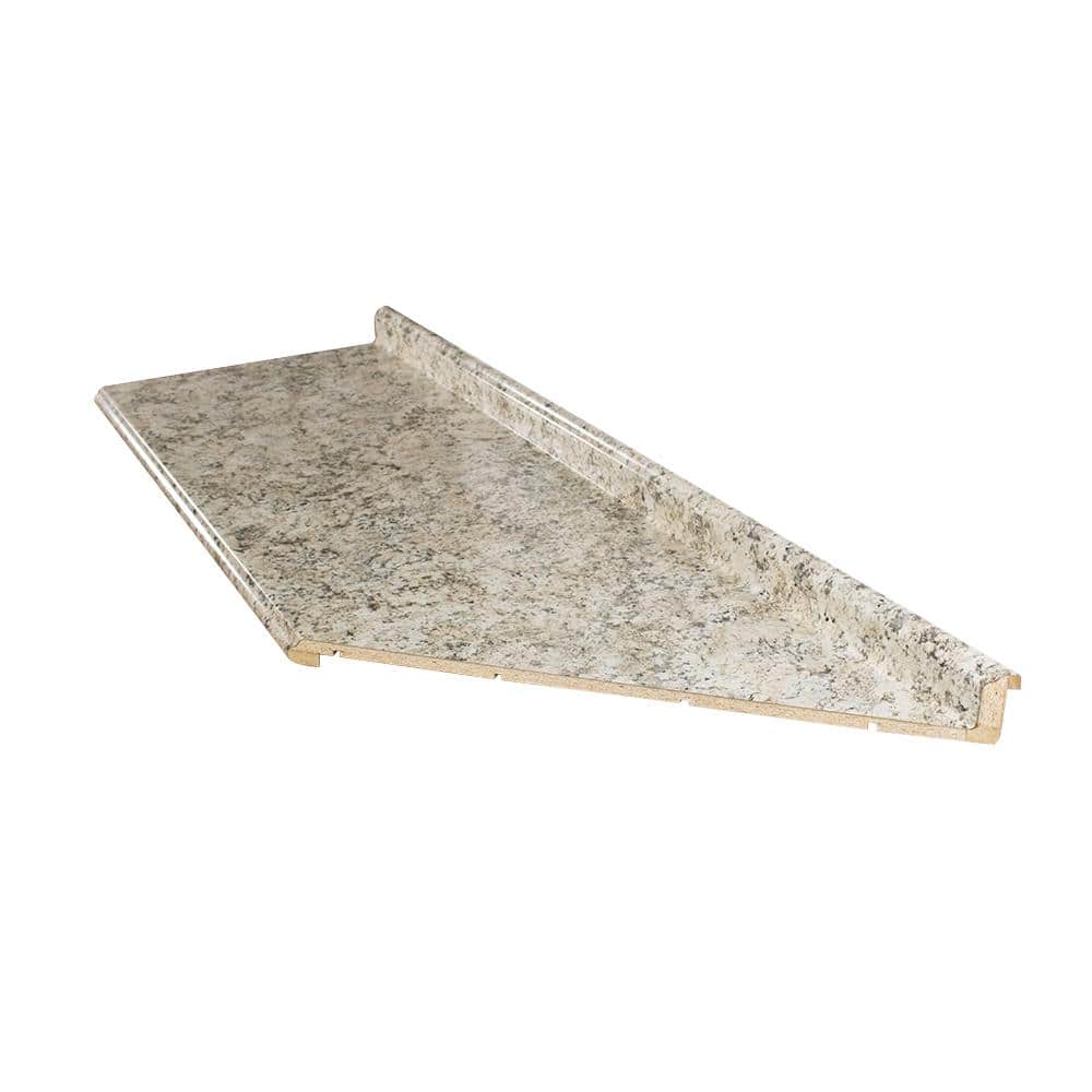 Hampton Bay 10 ft. Right Miter Laminate Countertop with Bullnose Edge I ...