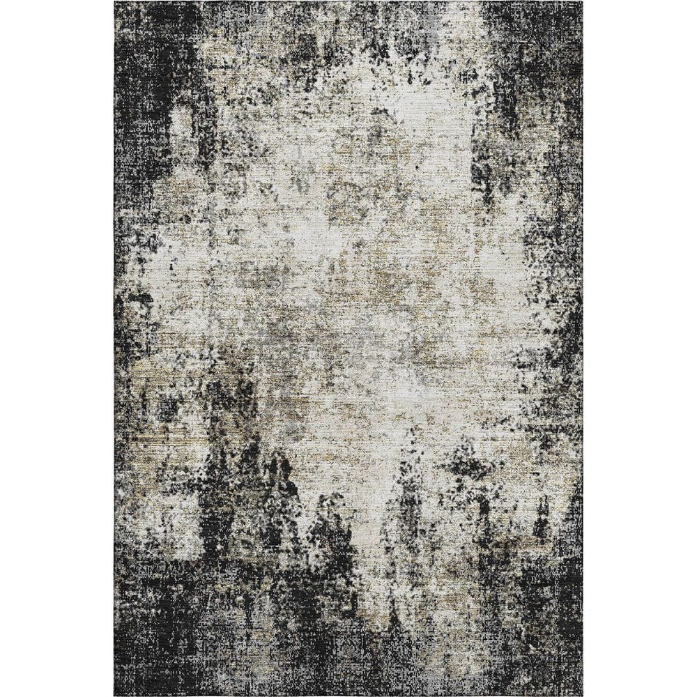 Addison Rugs Mayfield Premium Machine Washable Abstract AMF940 Black 10 ...