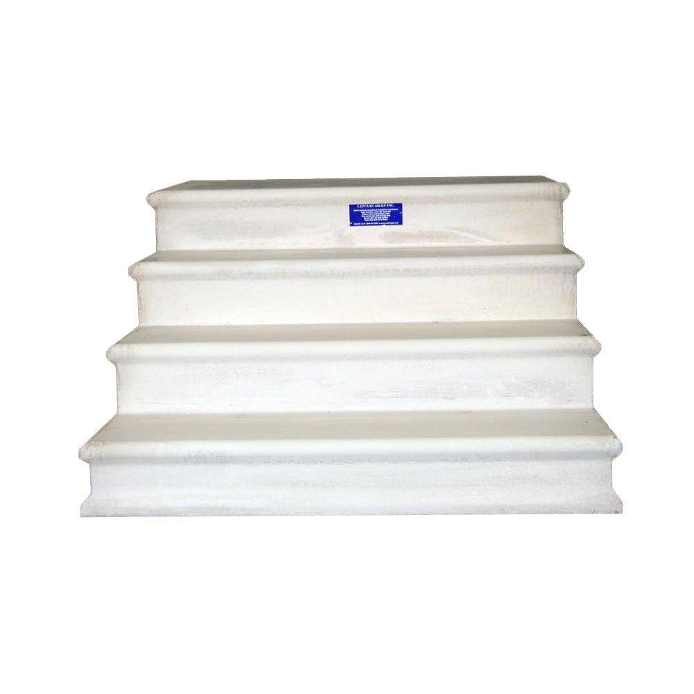 4 Tread 7 in. Rise 24 in Stoop Step 10047S - The Home Depot