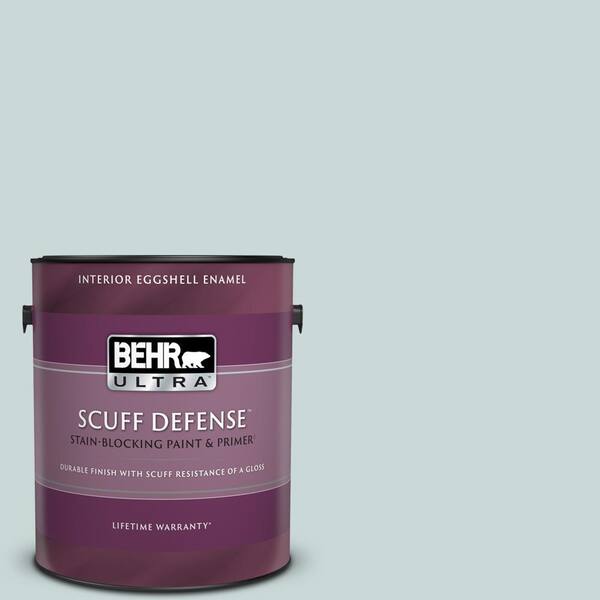BEHR ULTRA 1 gal. #PPU13-16 Offshore Mist Extra Durable Eggshell Enamel ...