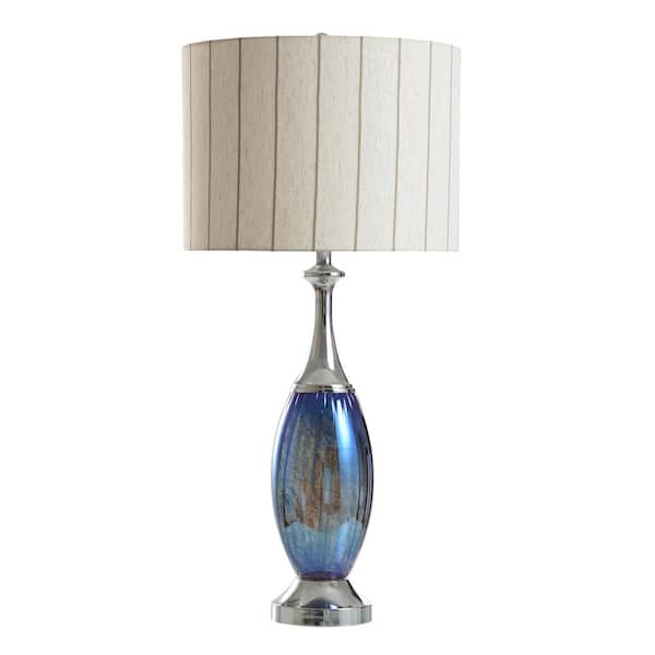 StyleCraft 36 in. Multi-Iridescent Blue Transitional 1-Light Standard ...