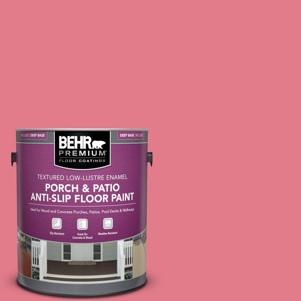 BEHR PREMIUM 1 gal. #P150-4 Hot Gossip Textured Low-Lustre Enamel ...