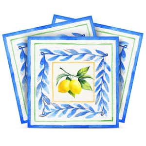 MI ALMA Yellow R33 12 in. x 12 in. Vinyl Peel and Stick Tile (24 Tiles ...