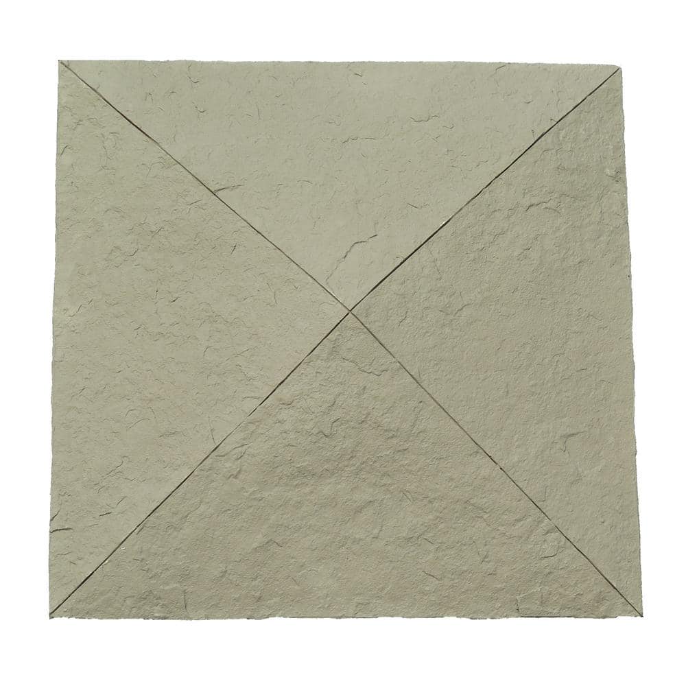 NextStone Sandstone 18 in. x 18 in. Gray Faux Polyurethane Stone Column ...
