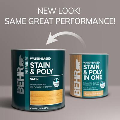 Stain & Poly in One - Interior Wood Stains - Paint - The Home Depot
