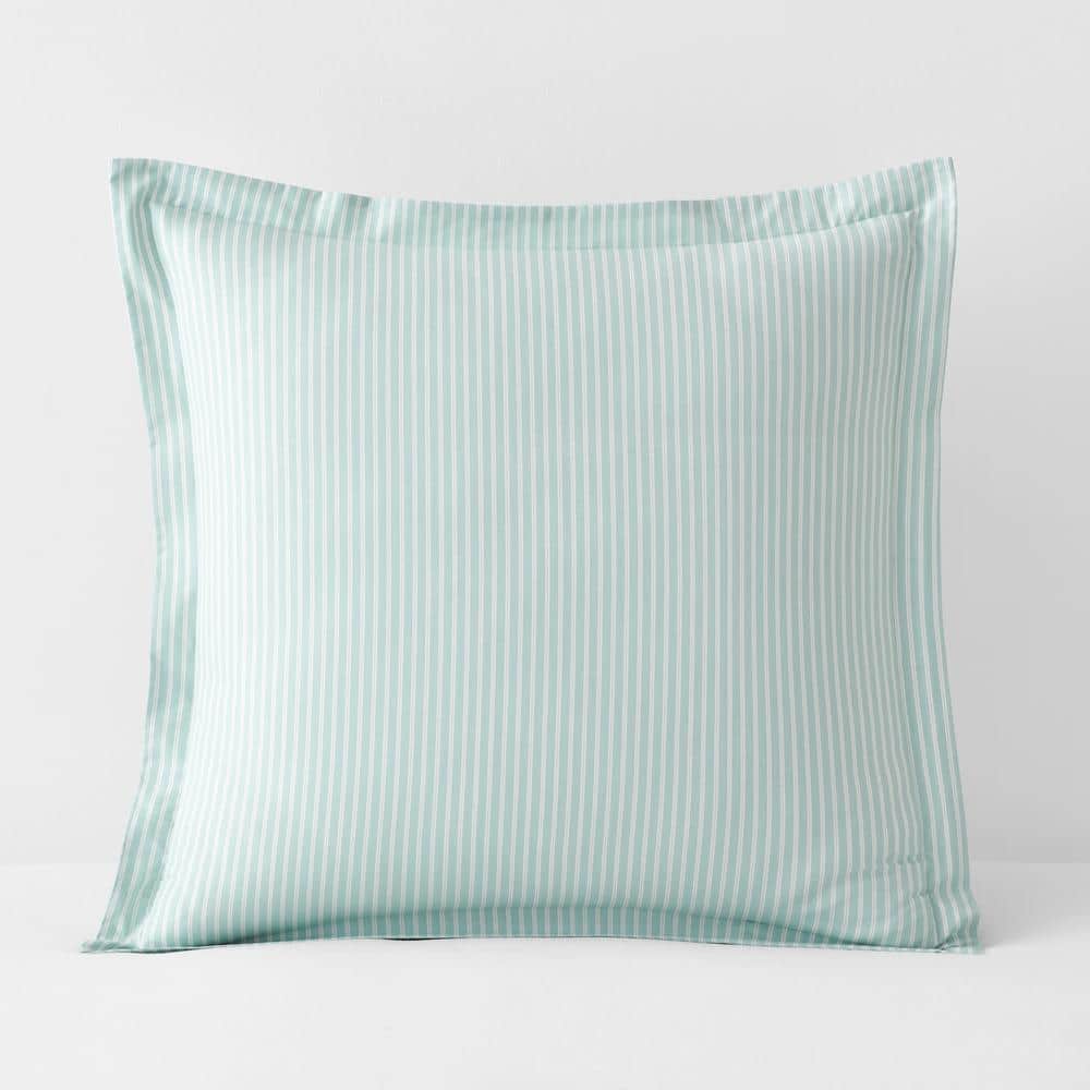 The Company Store Company Cotton Mariel Stripes Sea Blue Cotton Percale ...