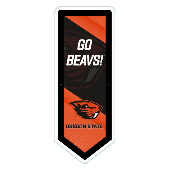 Evergreen Oregon State University Pennant 9 in. x 23 in. Plug-in LED ...