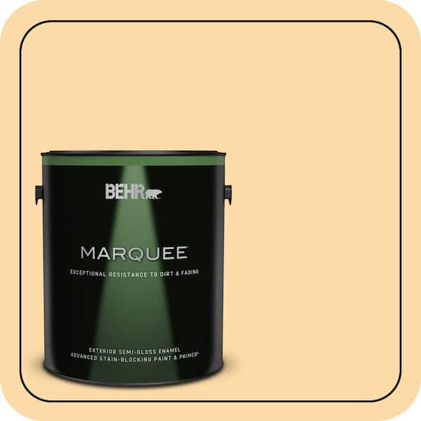 BEHR MARQUEE 1 gal. #M290-3 Corn Stalk Semi-Gloss Enamel Exterior Paint ...