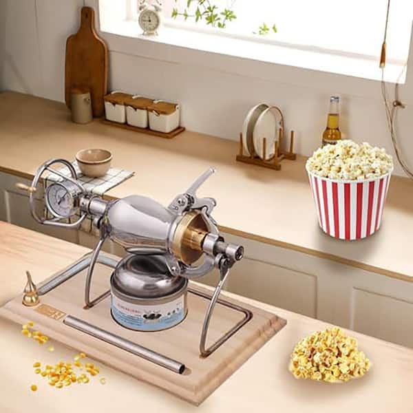 Traditional Retro Popcorn Maker Set of 2, 304 Stainless Steel Popper ...
