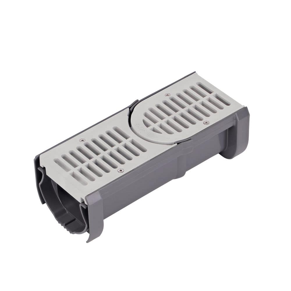 NDS 4" Spee-D Contour Channel Drain Kit with Start and End Sections ...