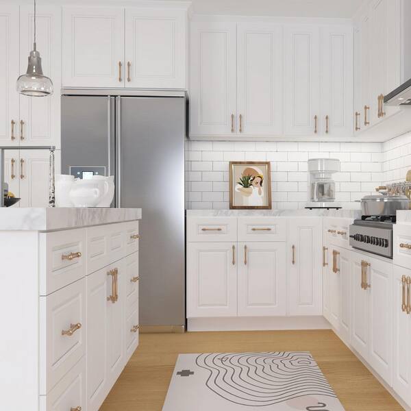 White Recessed Panel Kitchen Cabinets