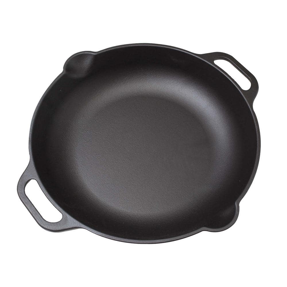 Victoria Cast Iron 13 in. Everyday Skillet with Loop Handles SKL-313 ...