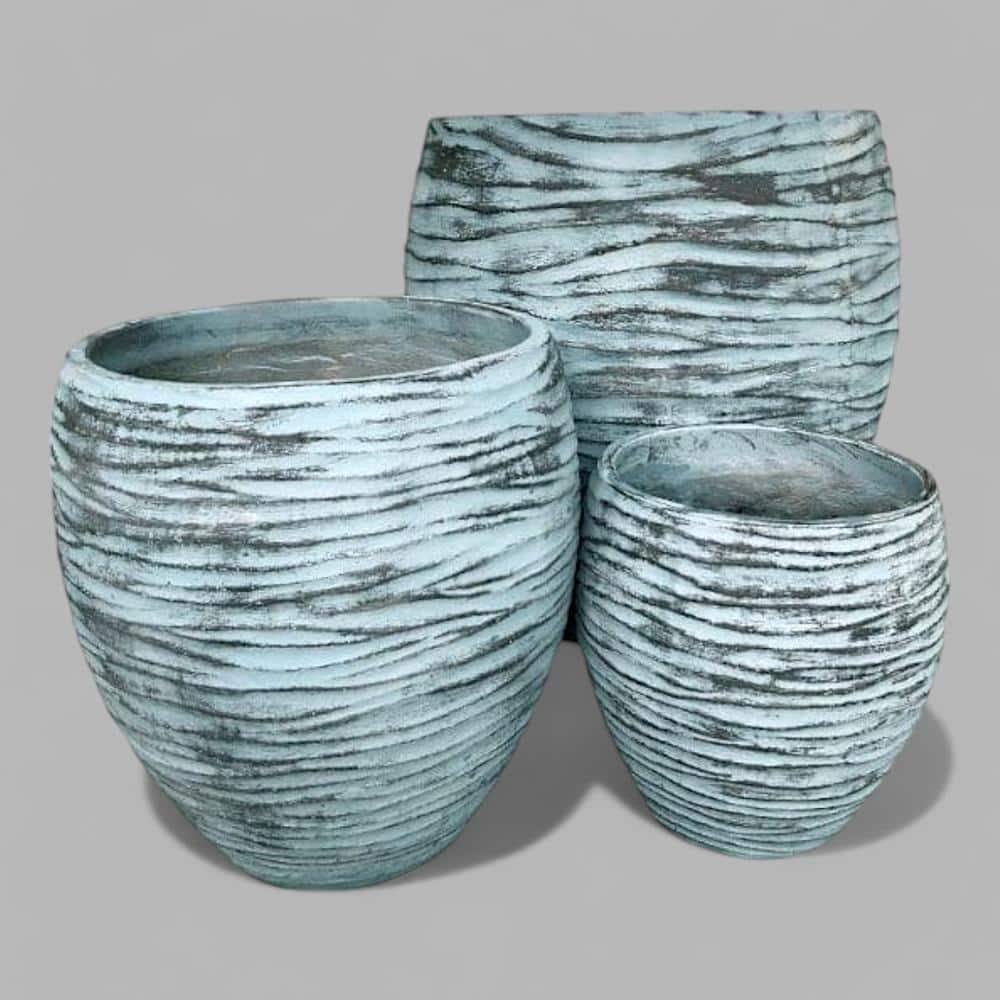 Multi-colored Sand Cement Planters Extra Large 25.59 in. x 30.71 in. x ...