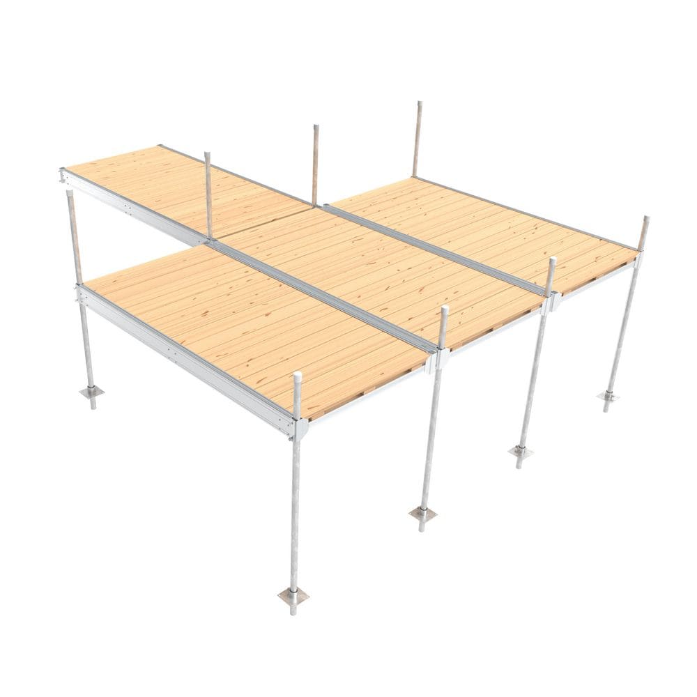 Multinautic 4 x QP-427 4 ft. x 8 ft. Stationary Aluminum Docks with ...