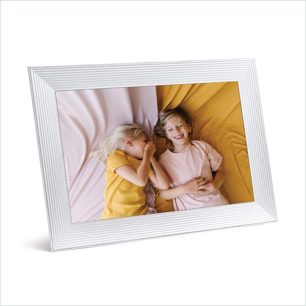 AURA FRAMES Carver by Aura 10.1 in. Sea Salt Digital Picture Frame with ...
