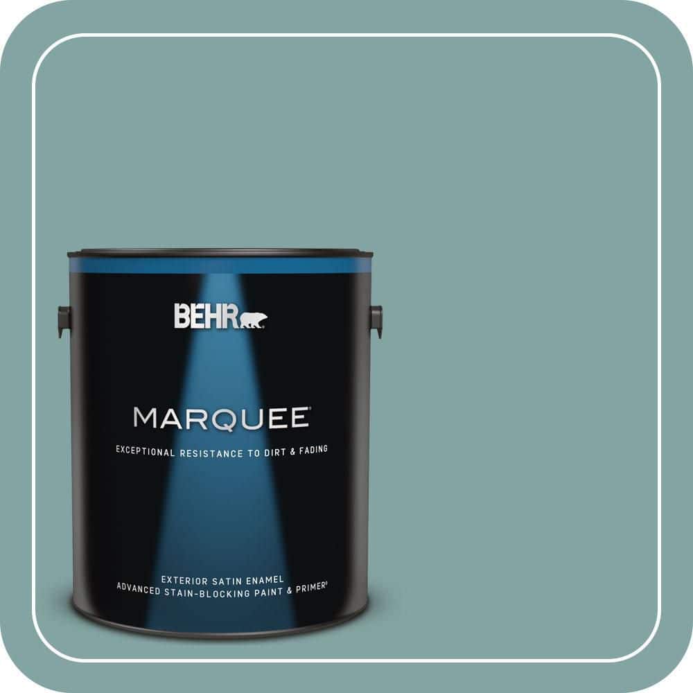 BEHR MARQUEE 1 gal. #MQ6-07 Schooner Satin Enamel Exterior Paint ...