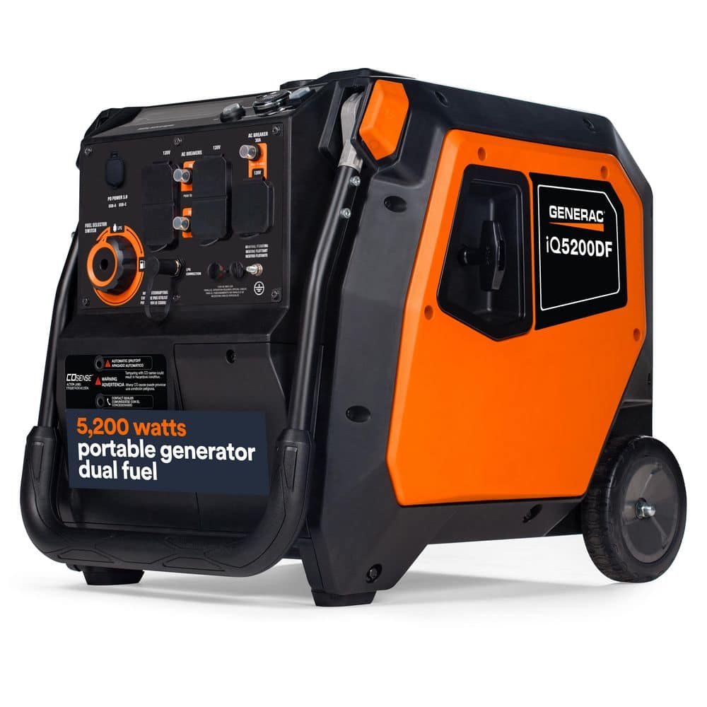 Reviews for Generac iQ5200 Dual Fuel Portable Inverter Generator 50ST ...