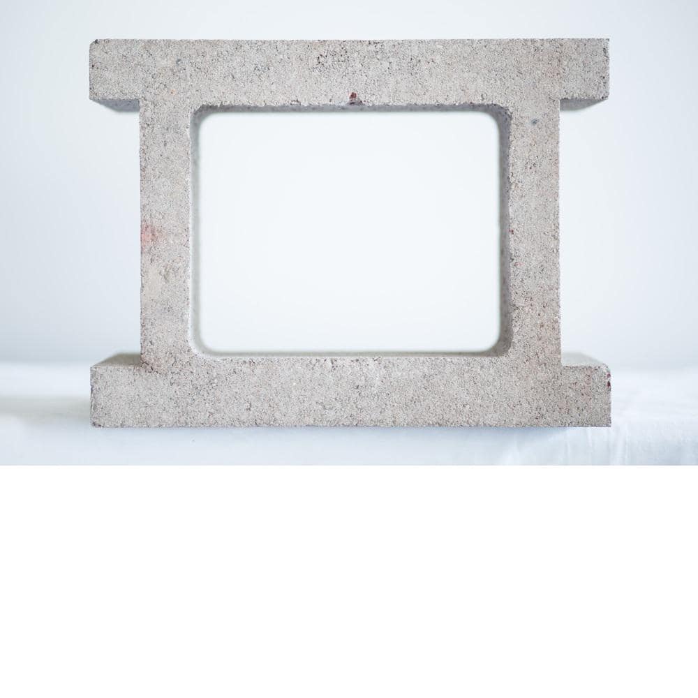 8 in. x 12 in. x 16 in. #2 Gray Pilaster Block 62n1an - The Home Depot