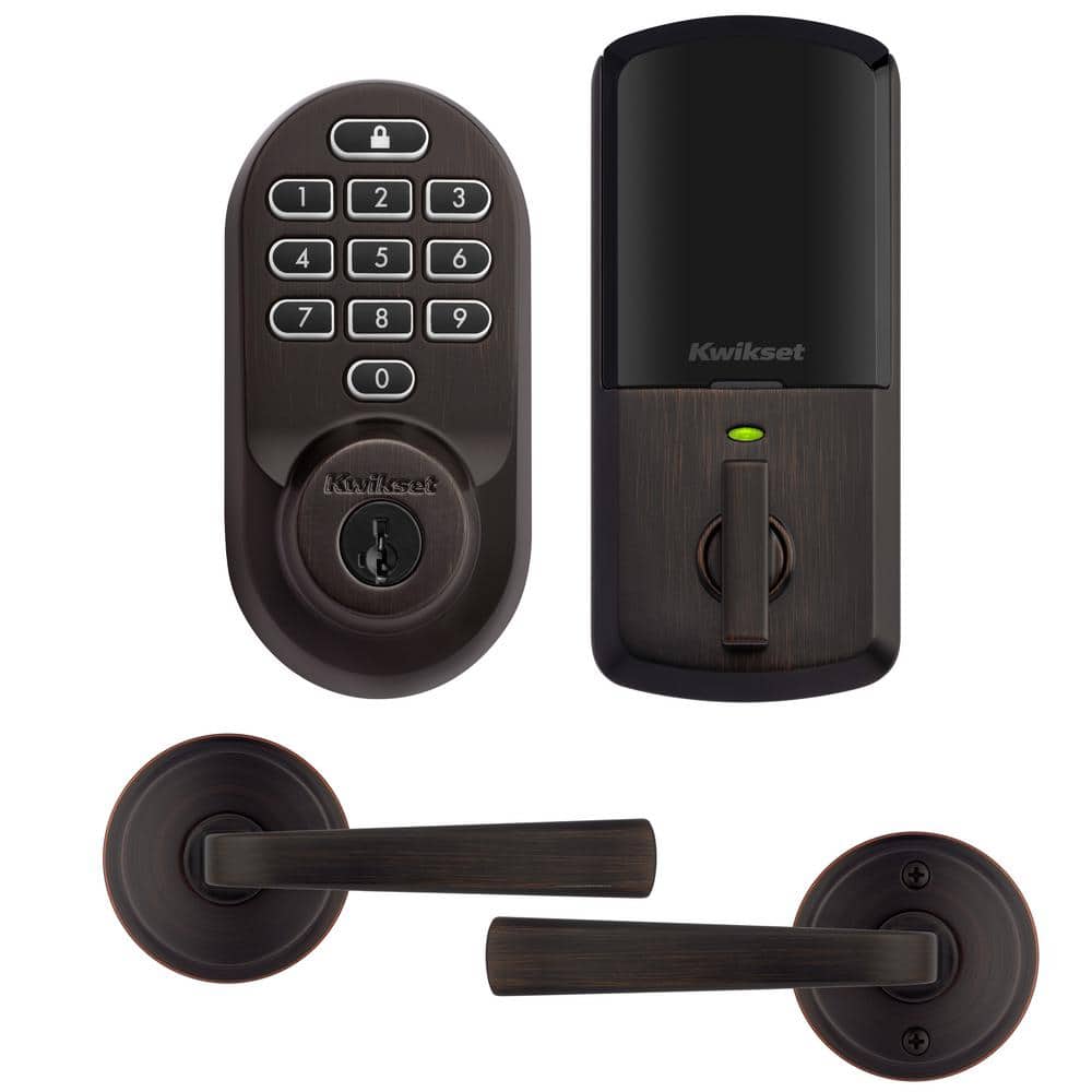 Kwikset HALO Venetian Bronze Keypad Wi-Fi Electronic Smart Lock ...