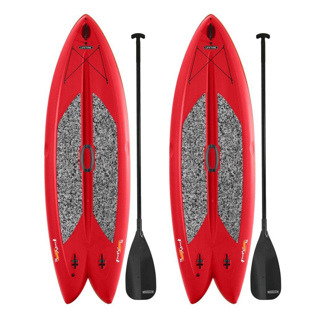 Lifetime Red Freestyle Paddleboard with Paddle (2-Pack)-90445 - The ...