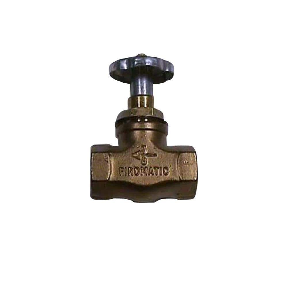 Firomatic 3/8 in. Globe Brass Valve 2"L X 3"H. FIROMATIC - The Home Depot