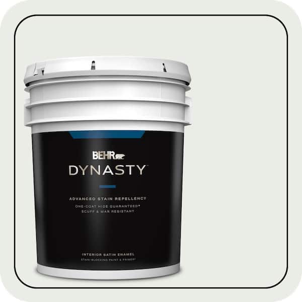BEHR DYNASTY 5 gal. #N410-1 Silence Satin Enamel Interior Stain ...