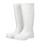 Premium White Steel Toe PVC Boot Men's Size 9 70665-09