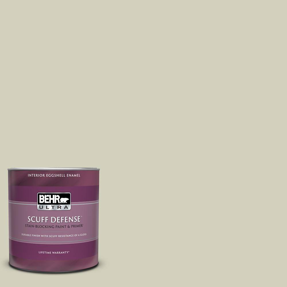 BEHR ULTRA 1 qt. #400E-3 Mountain Haze Extra Durable Eggshell Enamel ...