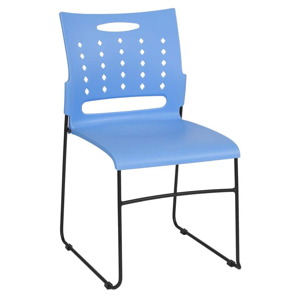 Carnegy Avenue Plastic Stackable Chair in Blue CGA-RUT-226261-BL-HD ...