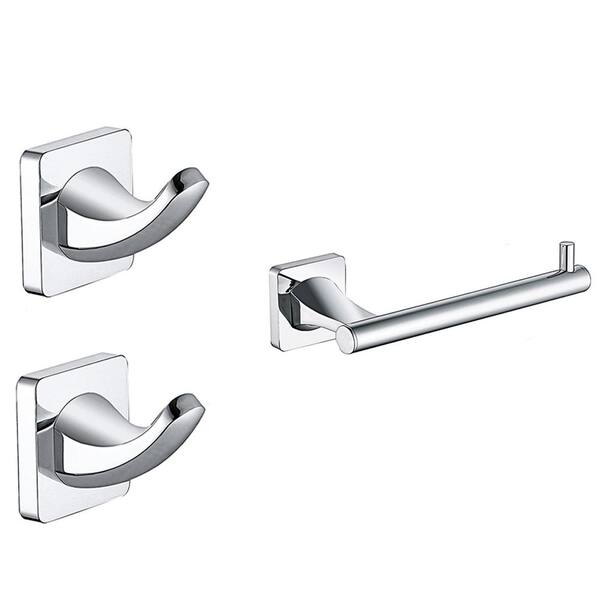 ruiling 3 -Piece Bath Hardware Set with Mounting Hardware in Polished ...