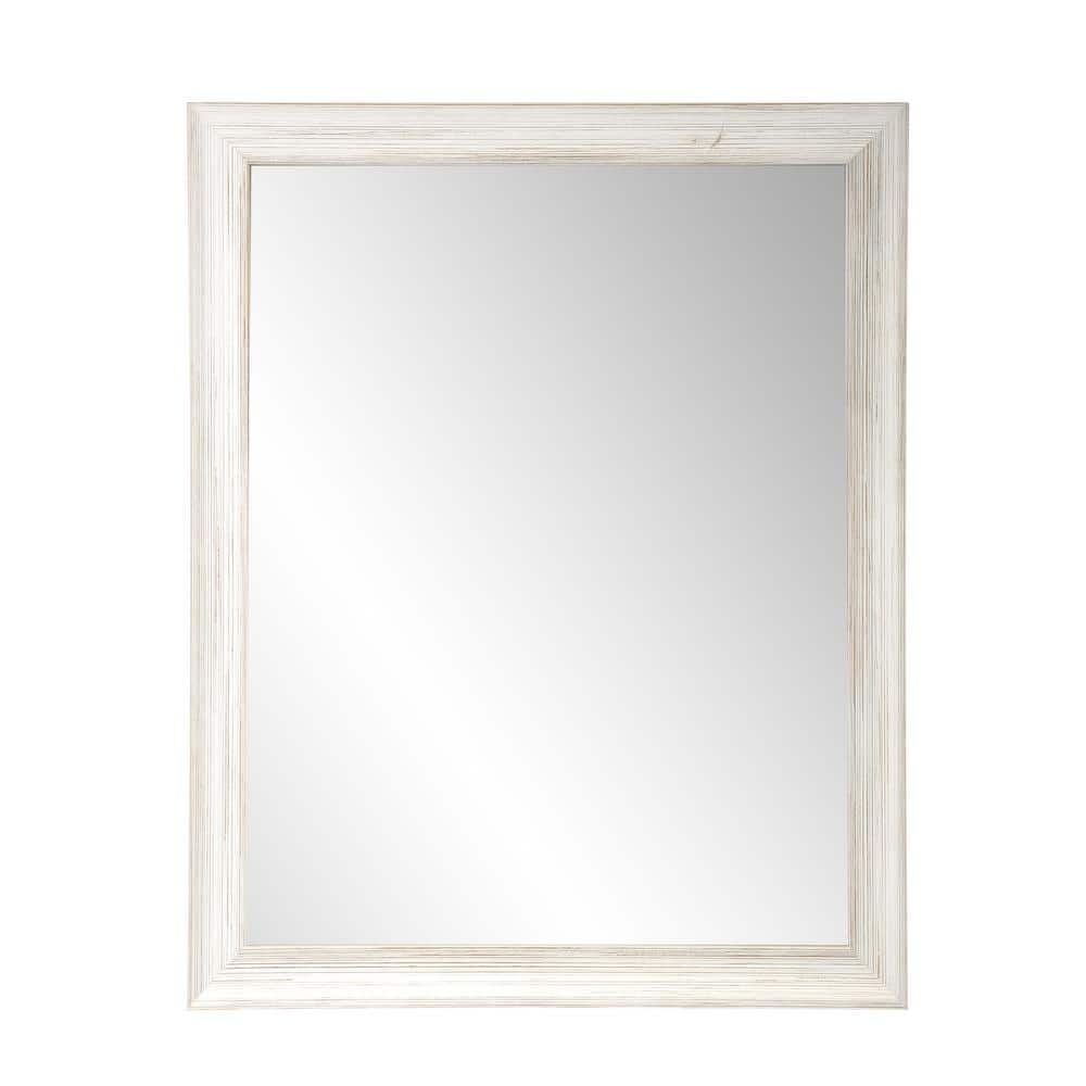 BrandtWorks Large Rectangle White Casual Mirror (49.5 in. H x 31.5 in ...