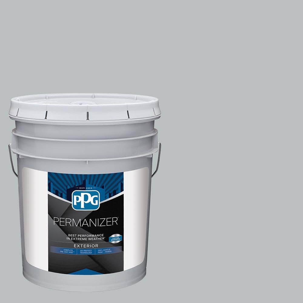 PERMANIZER 5 gal. PPG1039-2 Maiden Mist Semi-Gloss Exterior Paint ...
