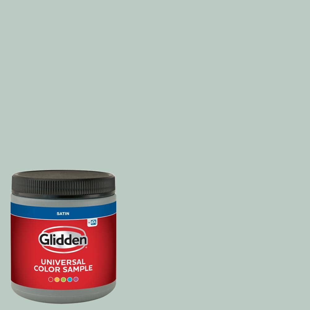 Glidden 8 oz. PPG1136-4 Blue Shamrock Satin Interior Paint Sample ...