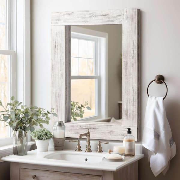 White - Rectangle - Wall Mirrors - The Home Depot