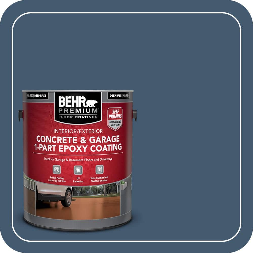 BEHR PREMIUM 1 gal. #S500-7 Infinite Deep Sea Self-Priming 1-Part Epoxy ...