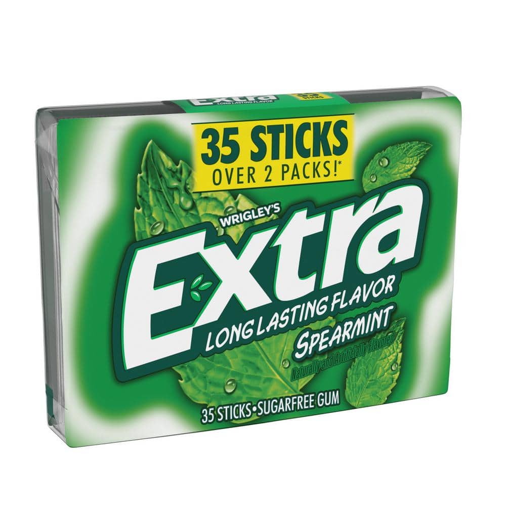 Extra Gum, Spearmint, Mega Pk 35pc 122655 - The Home Depot