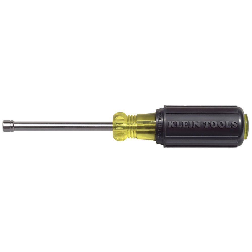 Klein Tools 4 mm Cushion-Grip Hollow-Shank Nut Driver - 3 in. -Shank ...