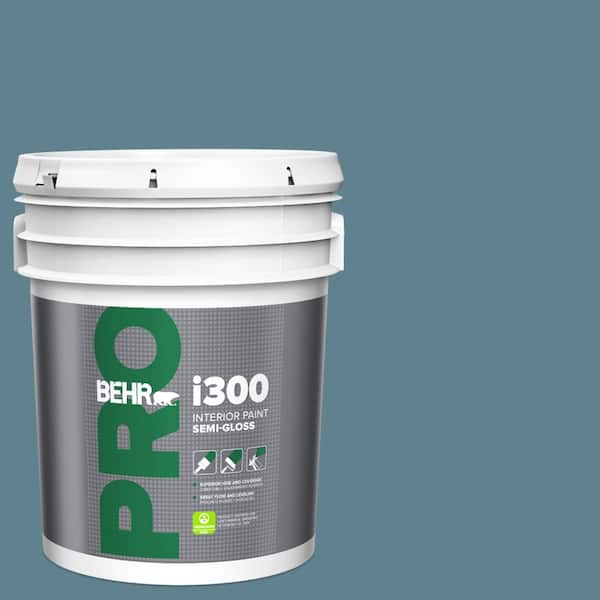 BEHR PRO 5 gal. #S470-5 Blueprint Semi-Gloss Interior Paint PR37305 ...