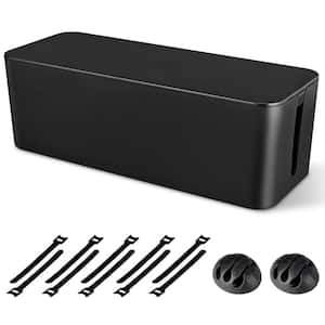 Yichuhaoxi 50-Piece Medium Self Adhesive Cable Clips Black Wire Organizer Cord Holder for Desk ...