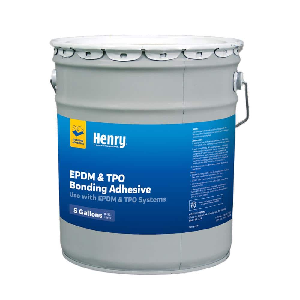 Henry 5 Gal EPDM & TPO Bonding Roofing Adhesive HE250073 - The Home Depot