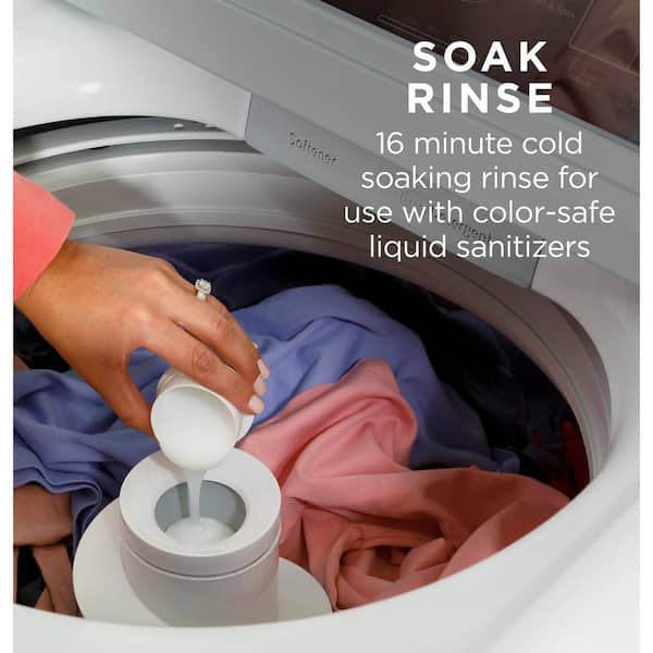 GE 4.5 cu. ft. Top Load Washer in Diamond Gray with Dual Action ...