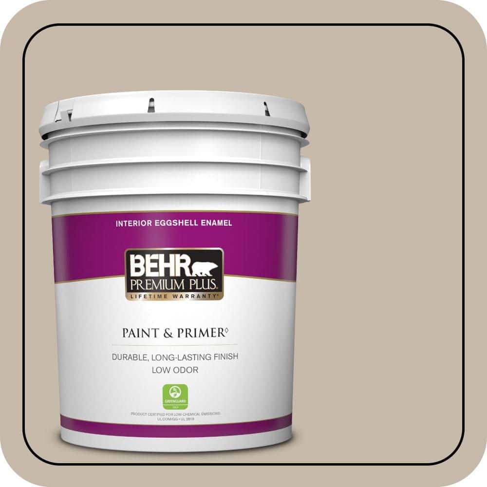 BEHR PREMIUM PLUS 5 gal. #730C-3 Castle Path Eggshell Enamel Low Odor ...