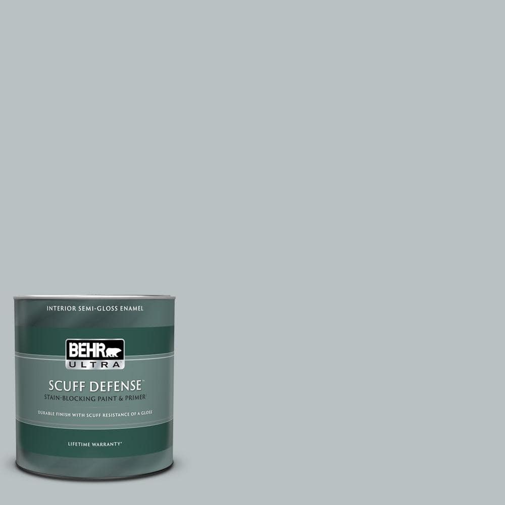 BEHR ULTRA 1 qt. #MQ5-31 Distant Star Extra Durable Semi-Gloss Enamel ...