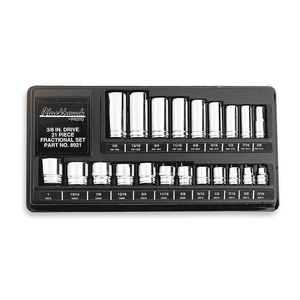 Proto 3/8 in. Drive Socket Set (21-Piece) BHT8921NB - The Home Depot